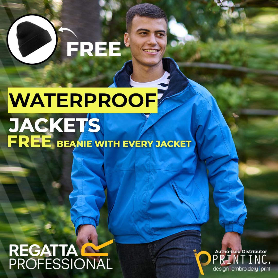 RG045 – Dover Waterproof Jacket – Print Inc Embroidery & Print